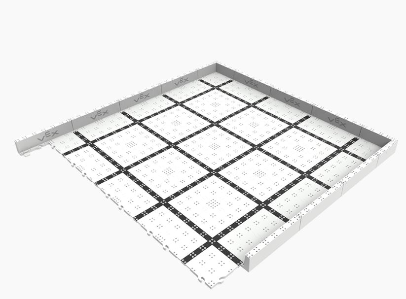 Vexrobotics: VEX IQ Challenge Half Field Perimeter & Tiles (228-3051)